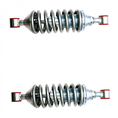 Quality Street Rod Rear Coil Over Shock Set w 350LB Pound Springs Black ...