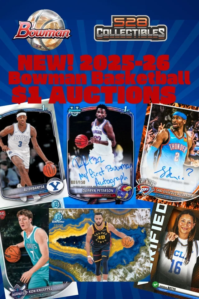 $1 Auctions! MULTI-SPORT BREAKS: NFL, NBA, MLB combined break - eBay Live