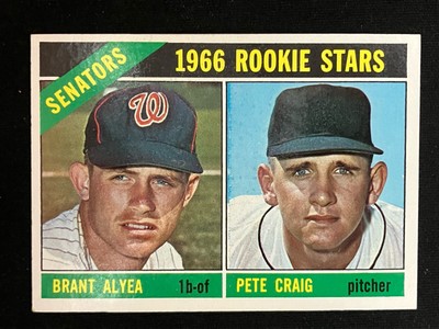 1966 Topps #11 Washington Senators Rookies Brant Alyea Pete Craig Near ...