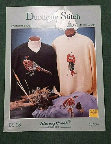 DUPLICATE STITCH PHEASANT & GOLF SWEATER PATTERN FREE SHIPPING | eBay