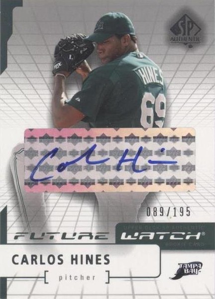 2004 SP Authentic - Future Watch Silver Autographs #187 Carlos Hines ...