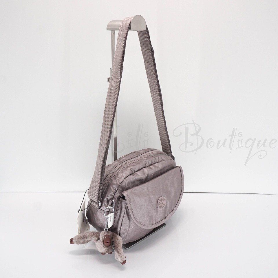 NWT Kipling K70120 Stelma Crossbody Small Bag Purse Polyamide Hazelnut ...