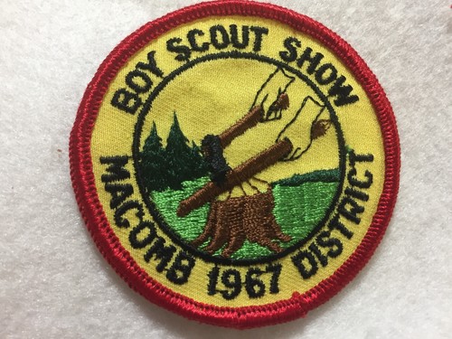 (b56) Boy Scouts - 1967 Macomb District - Boy Scout Show patch | eBay