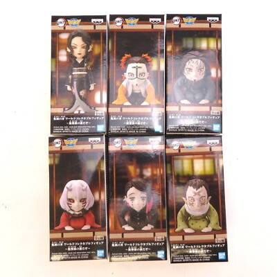 DEMON SLAYER FIGURE 6 SET WCF World Collectable Bandai Muzan Enmu ...