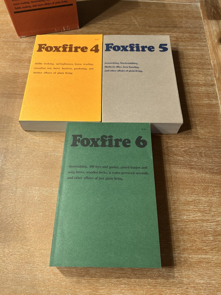 Foxfire Books Set 1-6 Eliot Wigginton 1972-1980 Appalachia Homesteading ...