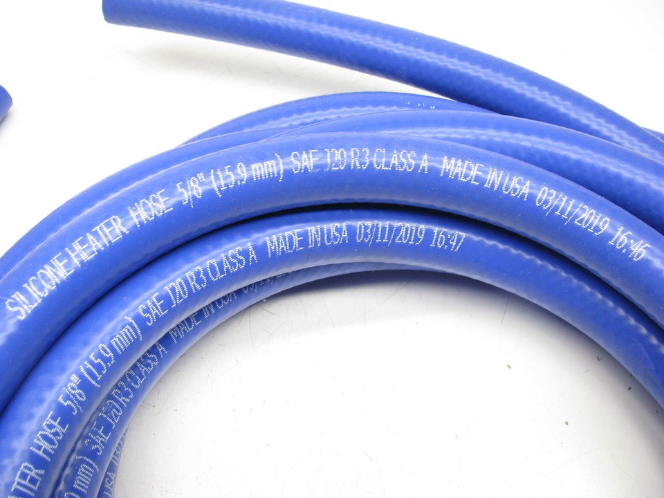 5/8" X 25" HVAC Heater Hose - Silicone Blue Straight Heater Hose | eBay