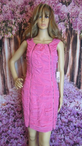 2bRYCH 2 B Rych Rouched Silk Studded Zip Up Dress Size 4 | eBay
