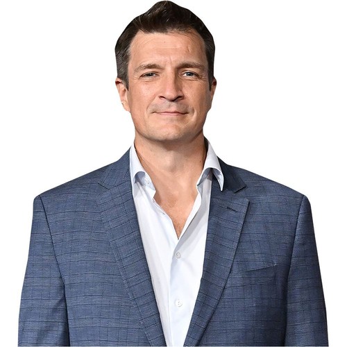 Nathan Fillion (Suit) Découpage du copain à mi-corps | eBay