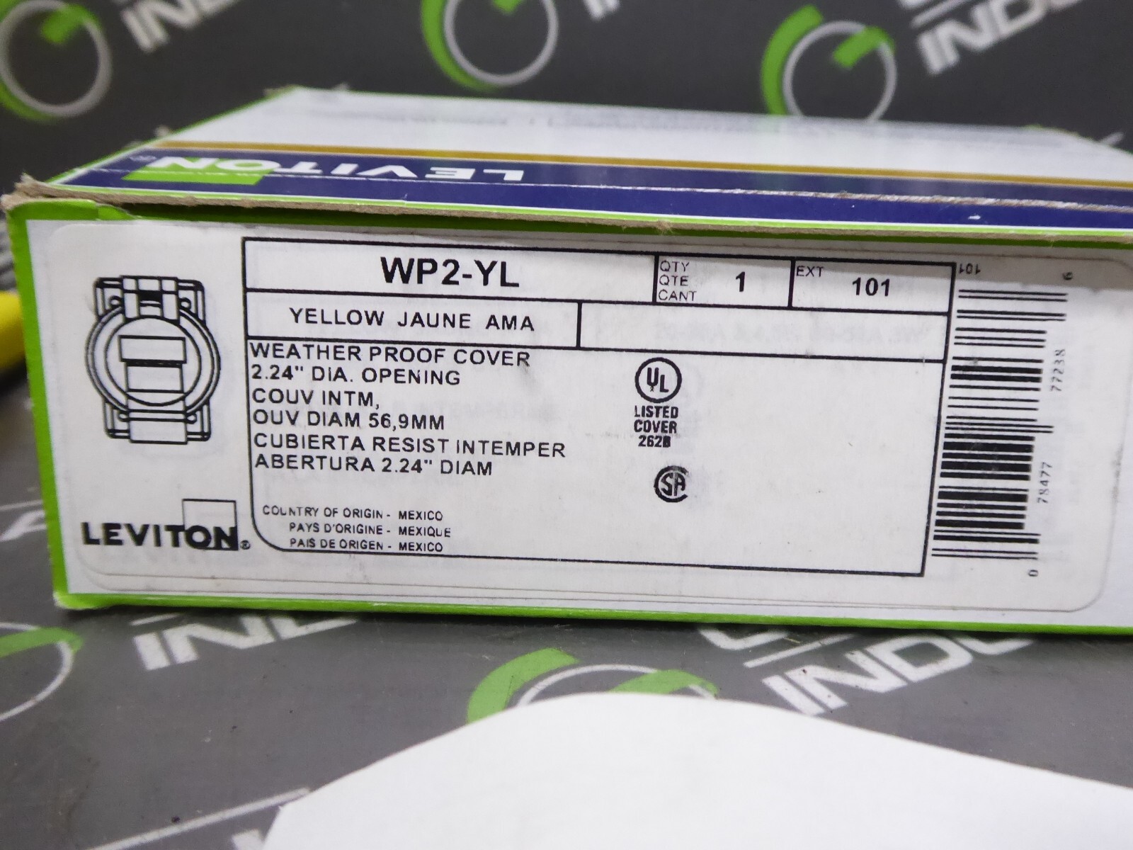 NEW Leviton WP2-YL 2.24" 1-Gang Yellow Weatherproof Outlet Cover | eBay