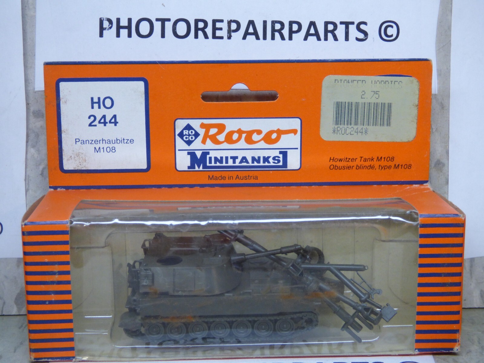 Roco Minitanks 1/87 Z-244 Modern US M-108 Self Propelled Artillery Lot ...