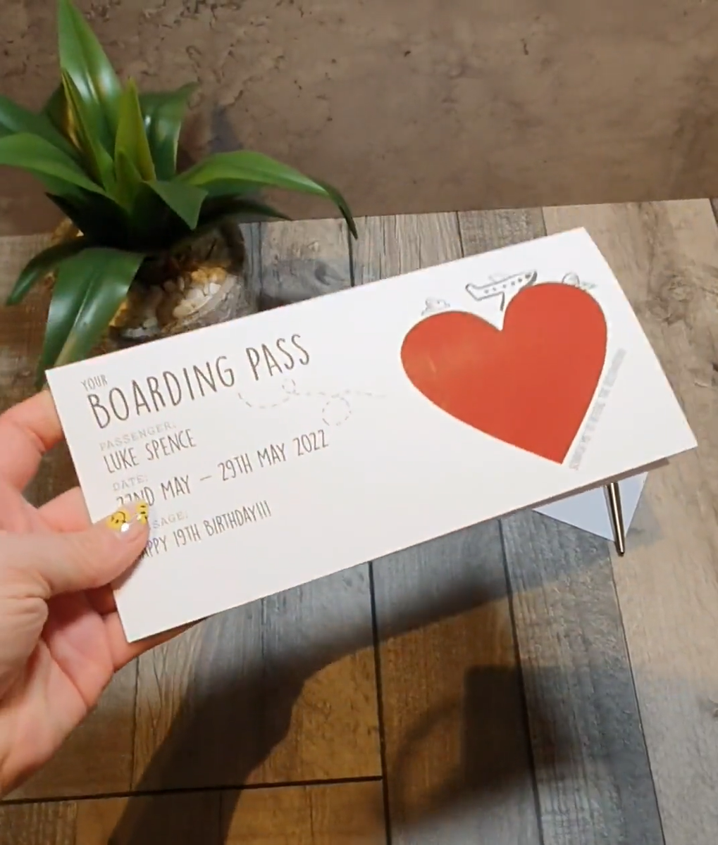 Personalised Boarding Pass Surprise Trip Reveal Gift Faux Fake Etsy