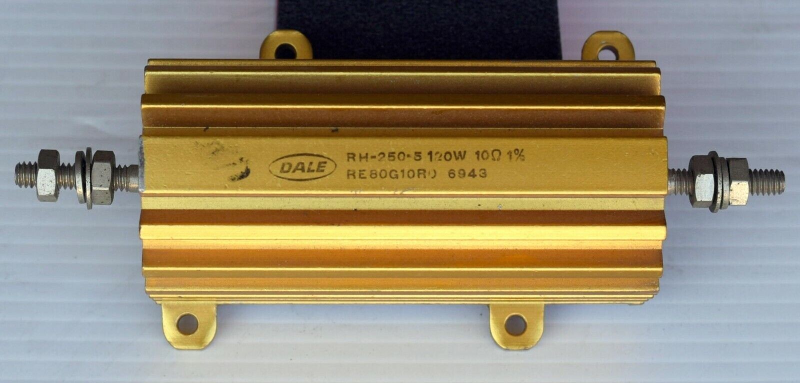 Dale Vishay RH-250, 10 Ohms, 1.0%, 120 Watt, Non-Inductive, Resistance ...