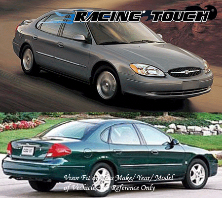 JDM Window Visor Deflector Out-Channel Smoke Tinted 4pcs Ford Taurus ...