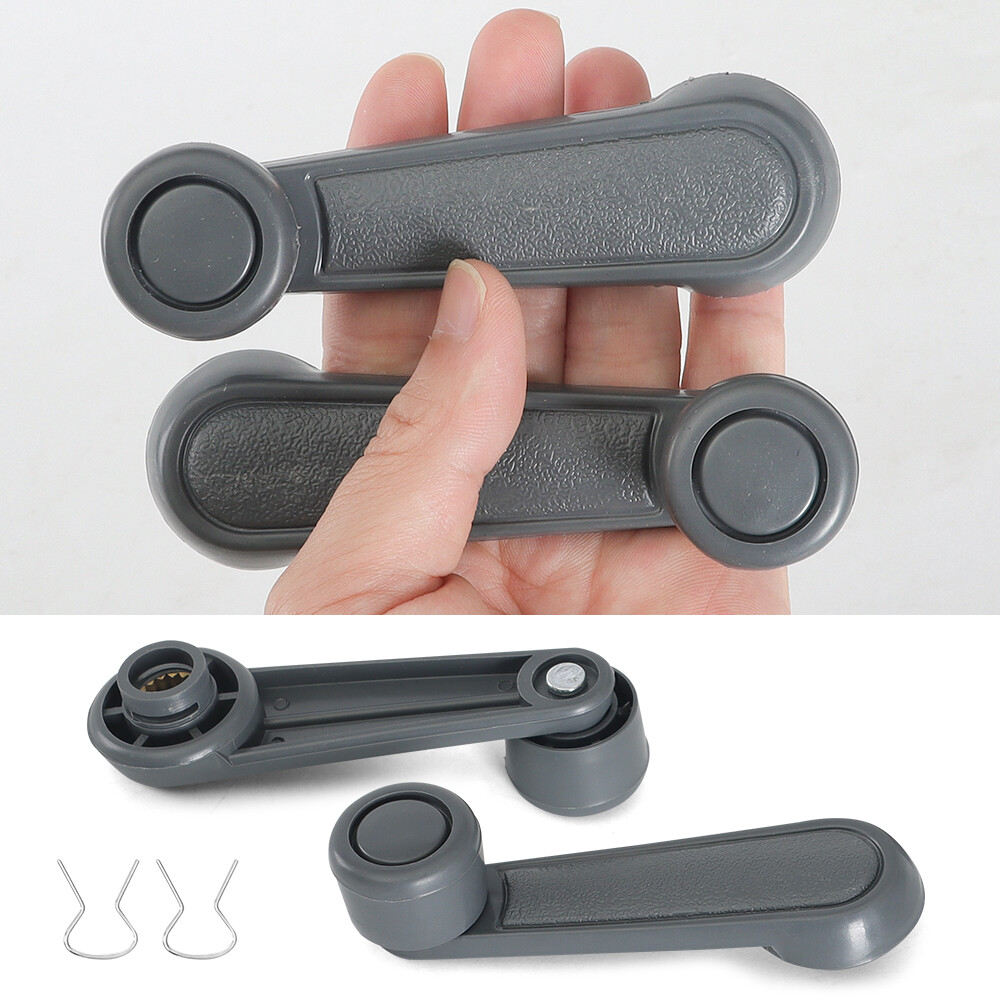 PAIR Window Crank Lever Handle GRAY FOR Toyota Tacoma Corolla Pickup ...