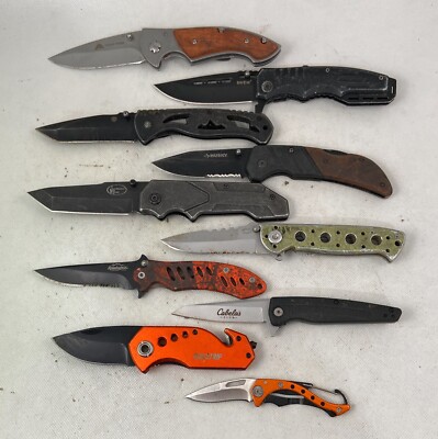 🌟10 Knives Tactical EDC Pocket Knife Lot, Assisted Open Flippers ...