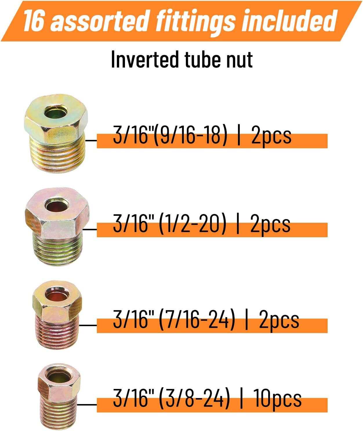 Racewill Brake Lines Repair Kit Copper Pipe Flaring Tool 25Ft 3/16 ...
