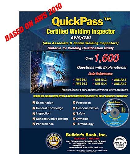 CERTIFIED WELDING INSPECTOR AWS/CWI QUICKPASS STUDY GUIDE By Builders ...