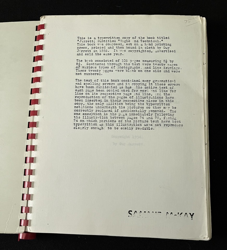 Jarrett Magic and Stage Craft Technical RARE 1936 | eBay