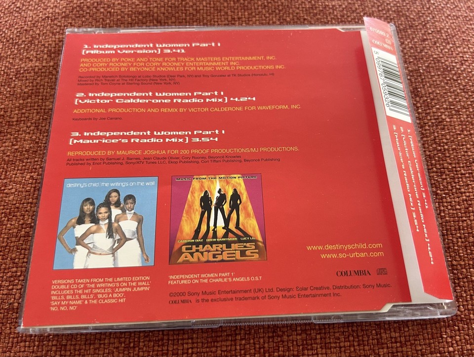 Destiny’s Child Independent Woman CD Single Signed Beyonce Knowles ...