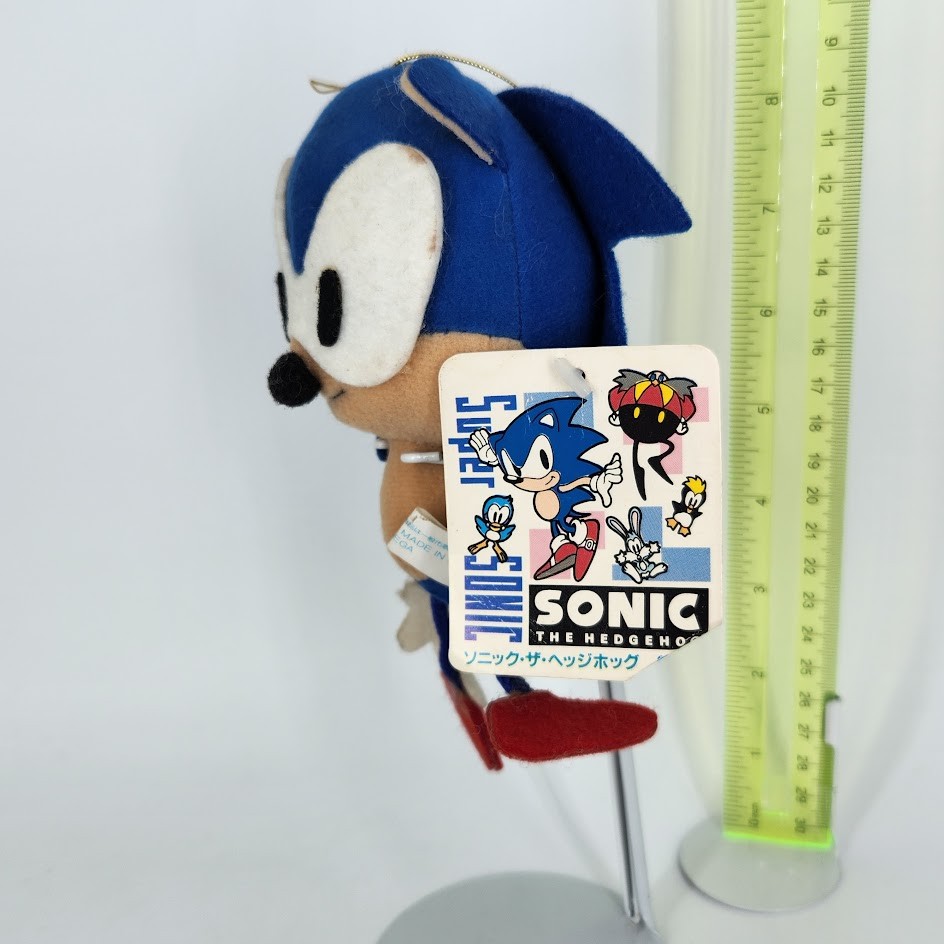 Sonic The Hedgehog Plush 1991 SEGA Stringy Sonic VERY RARE TAGGED | eBay