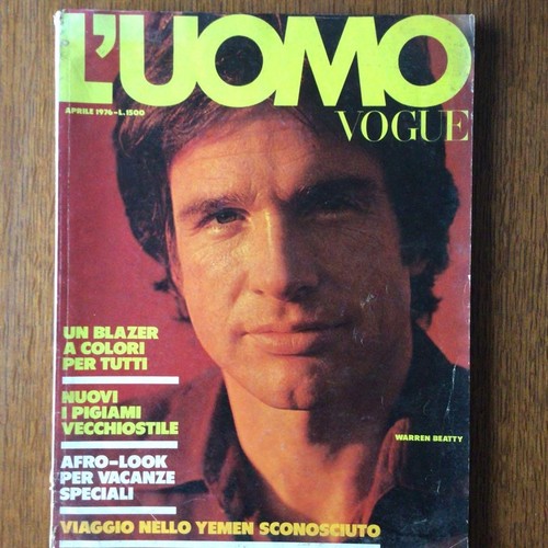 L Uomo Vogue 1976 N 46 Warren Beatty | eBay