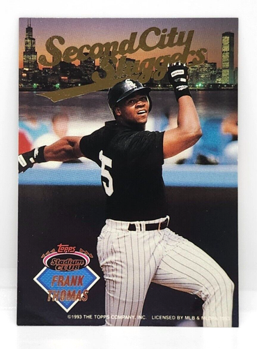 FRANK THOMAS / RYNE SANDBERG ~ 1993 TOPPS STADIUM CLUB / SECOND CITY ...