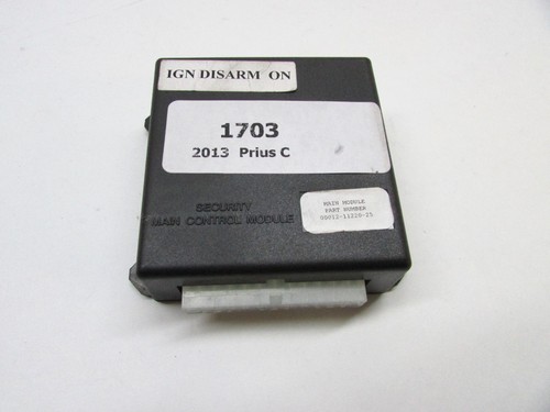 2013 TOYOTA PRIUS C SECURITY ALARM CONTROL MODULE 00012-11220 OEM 11 12 ...