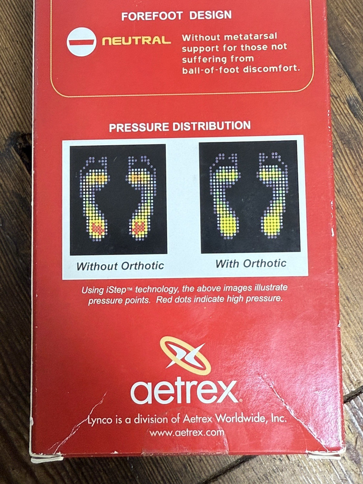 Aetrex LYNCO ORTHOTICS (Insoles) Youth Size 4 L400. Sports Series NEW ...