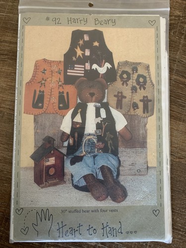 Heart to Hand #92 Harry Beary Pattern -30” Bear | eBay