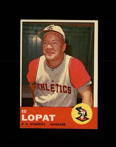1963 Topps Baseball #023 Ed Lopat MG STARX 6 EX/MT CS75248 | eBay