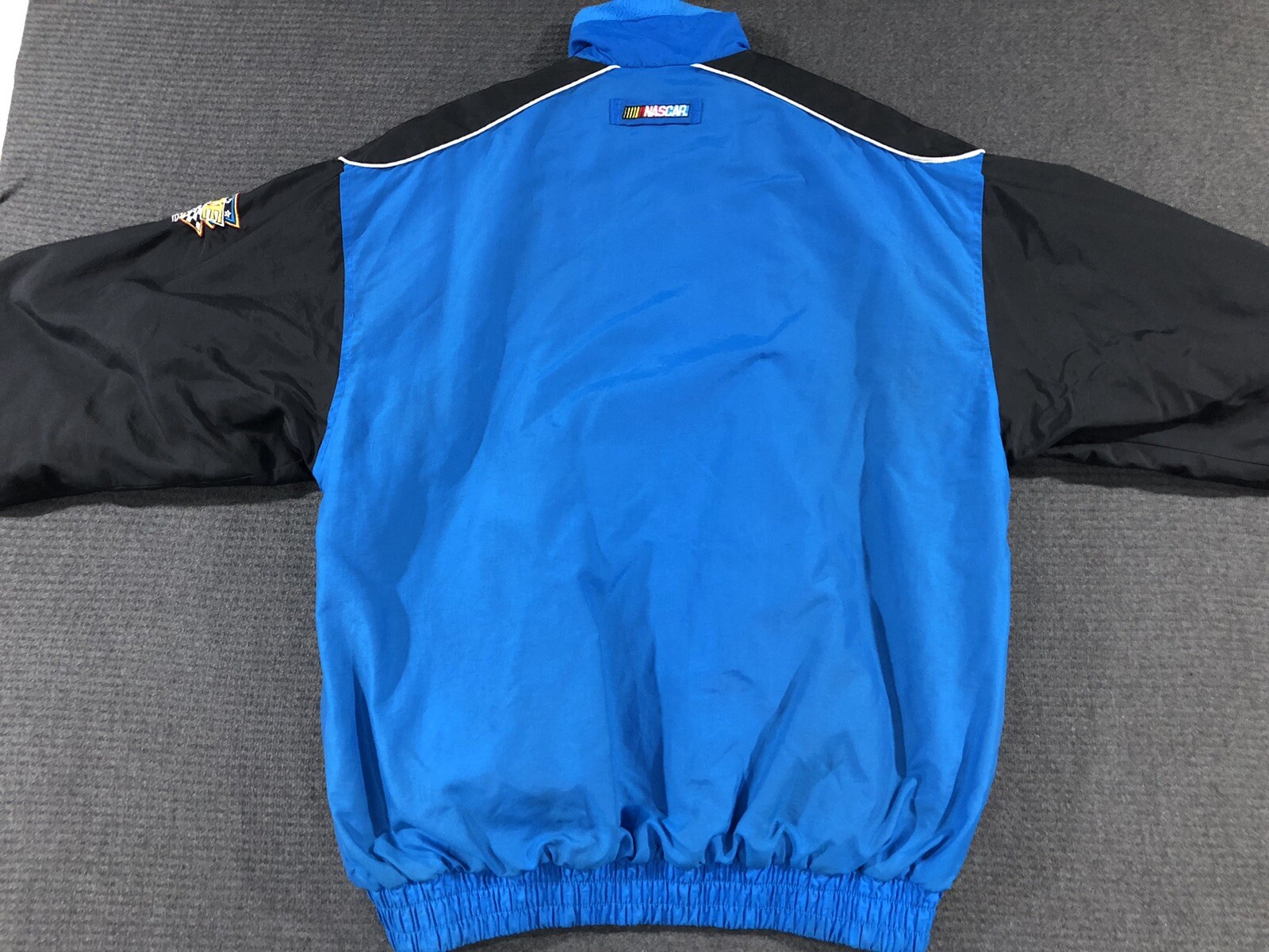 Mark Martin Pfizer Racing Team NASCAR Jacket Medium Blue Stained | eBay