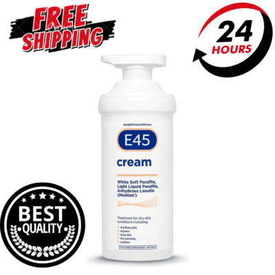 E45 Cream Pump 500 g Itch Relief Dermatological Skin Dry Care ...