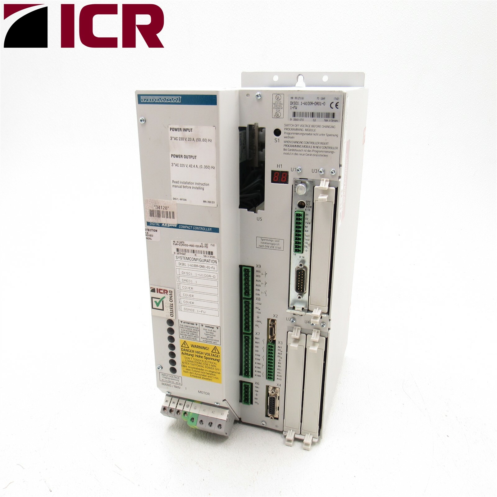 Indramat Servo Drive With DAE01.1 DKS01.1-W100A-DA01-01-FW **TESTED ...