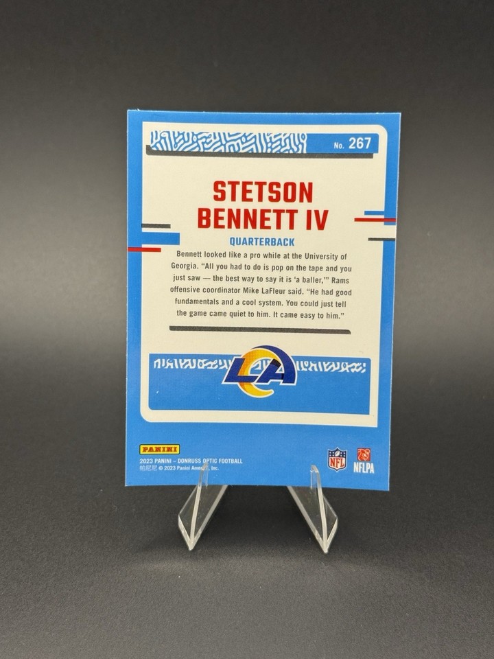 2023 Panini Donruss Optic - Rated Rookie Stetson Bennett #267 (RC) | eBay