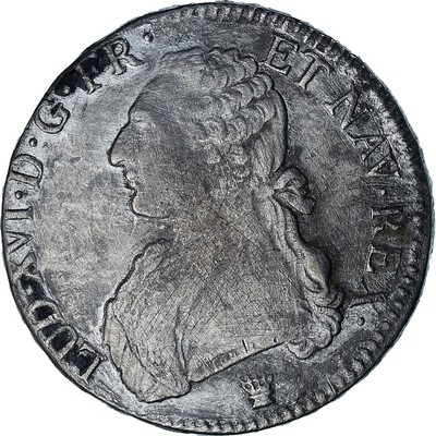 [#1046689] Coin, France, Louis XVI, Ecu aux branches d'olivier, 1790 ...