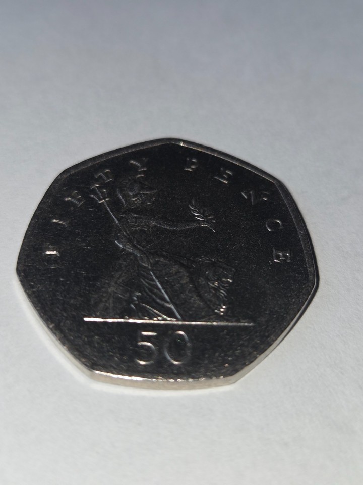 RARE ERRORS! Two 1997 Great Britain 50p Fifty Pence D/D BRITANNIA'S ...