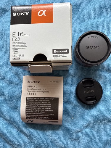 Sony SEL16F28 16mm F2.8 AF Wide Angle Lens f/Sony E-mount Autofocus ...