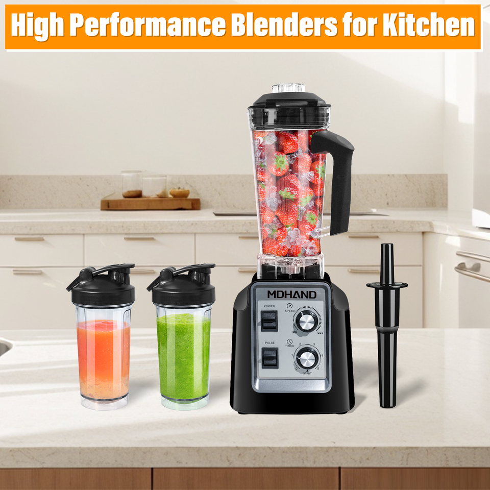 Smoothies Blender, 68oz Pitcher & 20oz Grinder, 28,000 RPM Countertop ...