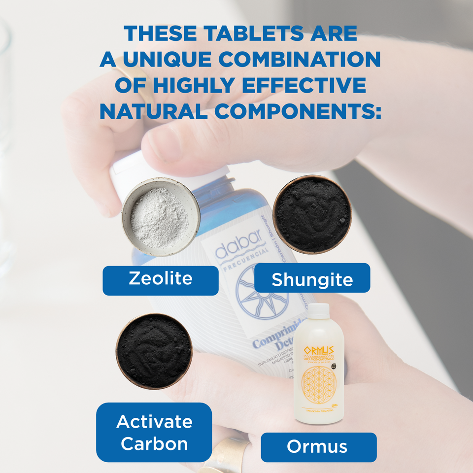 DETOX TABLET W ORMUS,ZEOLITE,SHUNGITE &ACTIVATED CHARCOAL-ELIMINATES ...