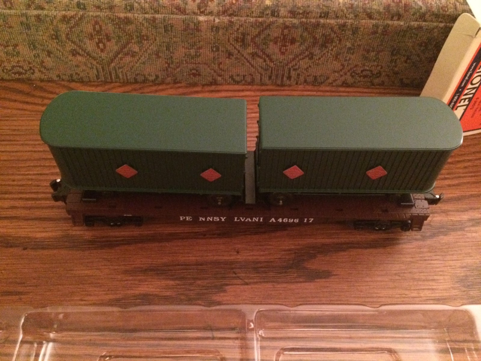 Lionel 26672 Pennsylvania Flat Car with REA Trailers New in Box! | eBay