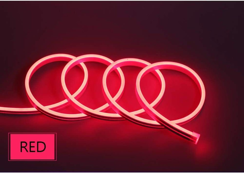 1M 2M 3M 5M 12V Flexible Sign Neon Lights Silicone Tube LED Strip ...