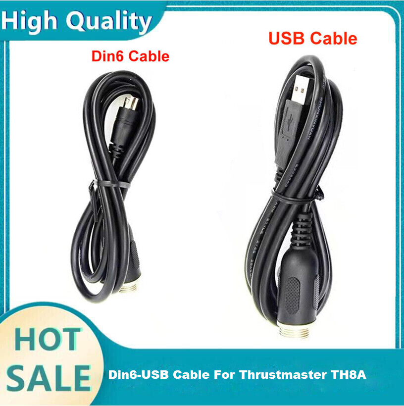 For Thrustmaster TH8A Connection Din6-USB Cable Adaptation Fit TSSH ...