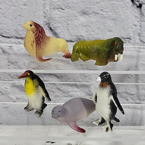 Marine Animal Wildlife Mini Figures Arctic Lot Seal Penguins Walrus Sea ...