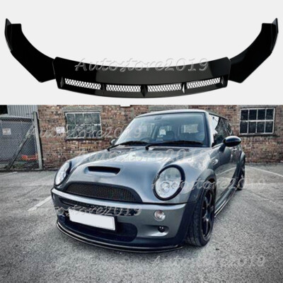 For Mini Cooper R55 R56 F55 F56 Gloss Front Bumper Lip Spoiler Splitter ...