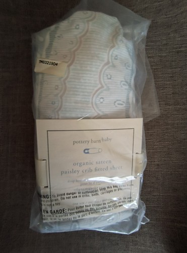 pottery barn organic sateen fitted crib sheet | eBay