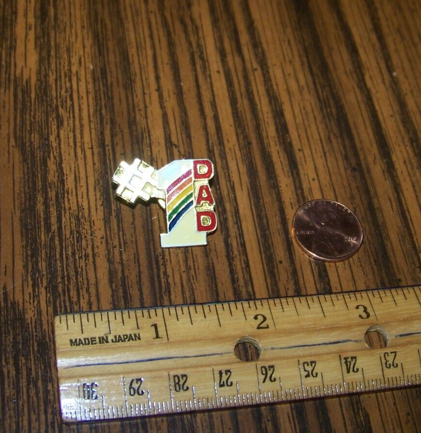 #1 Dad Pin Vintage 1980's "Father's Day Gift Idea" (Small Pinback) | eBay