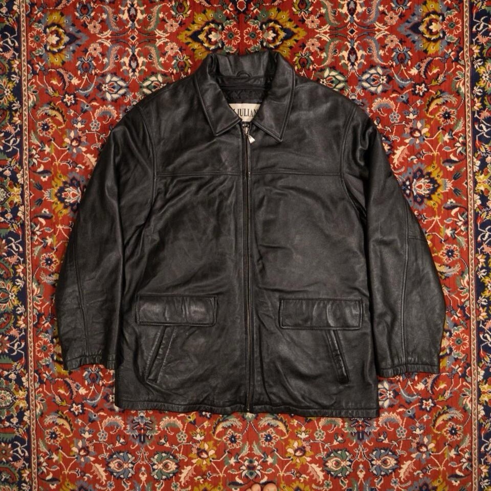 Vintage Wilsons Leather Jacket Chore Coat Style - Gem