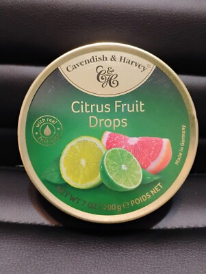 CAVENDISH & HARVEY Citrus Fruits Drops Hard Candy 7 oz 200g Fast Free ...