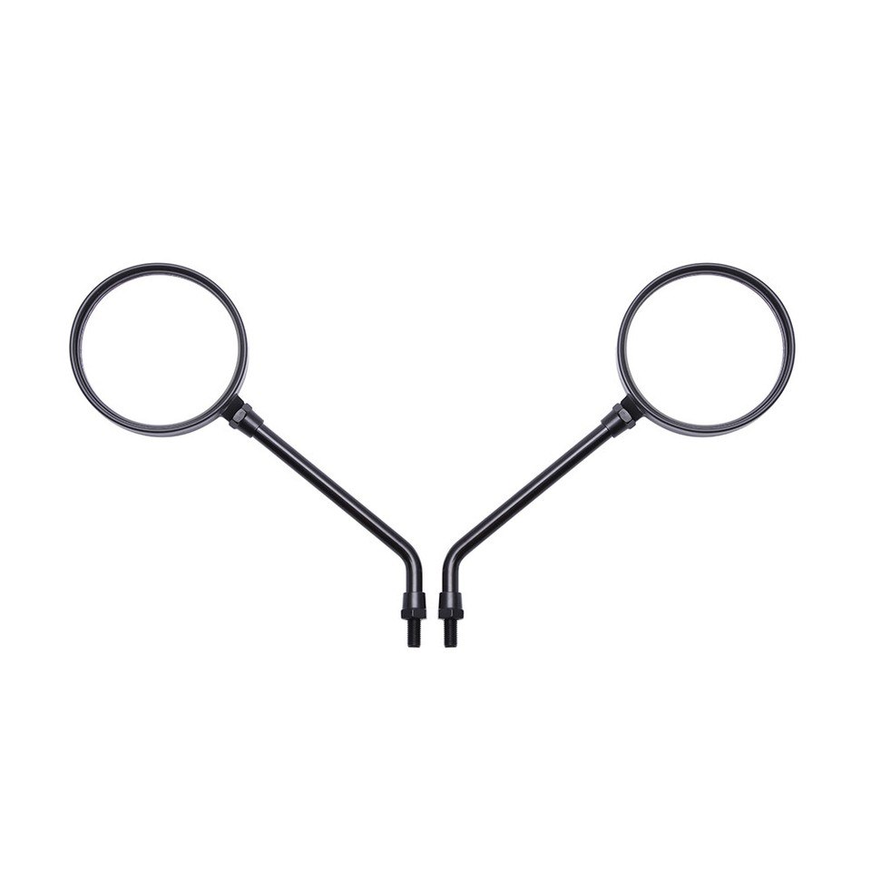 Pair Round Motorcycle Rearview Side Mirrors For Yamaha WR 200 250 450 ...