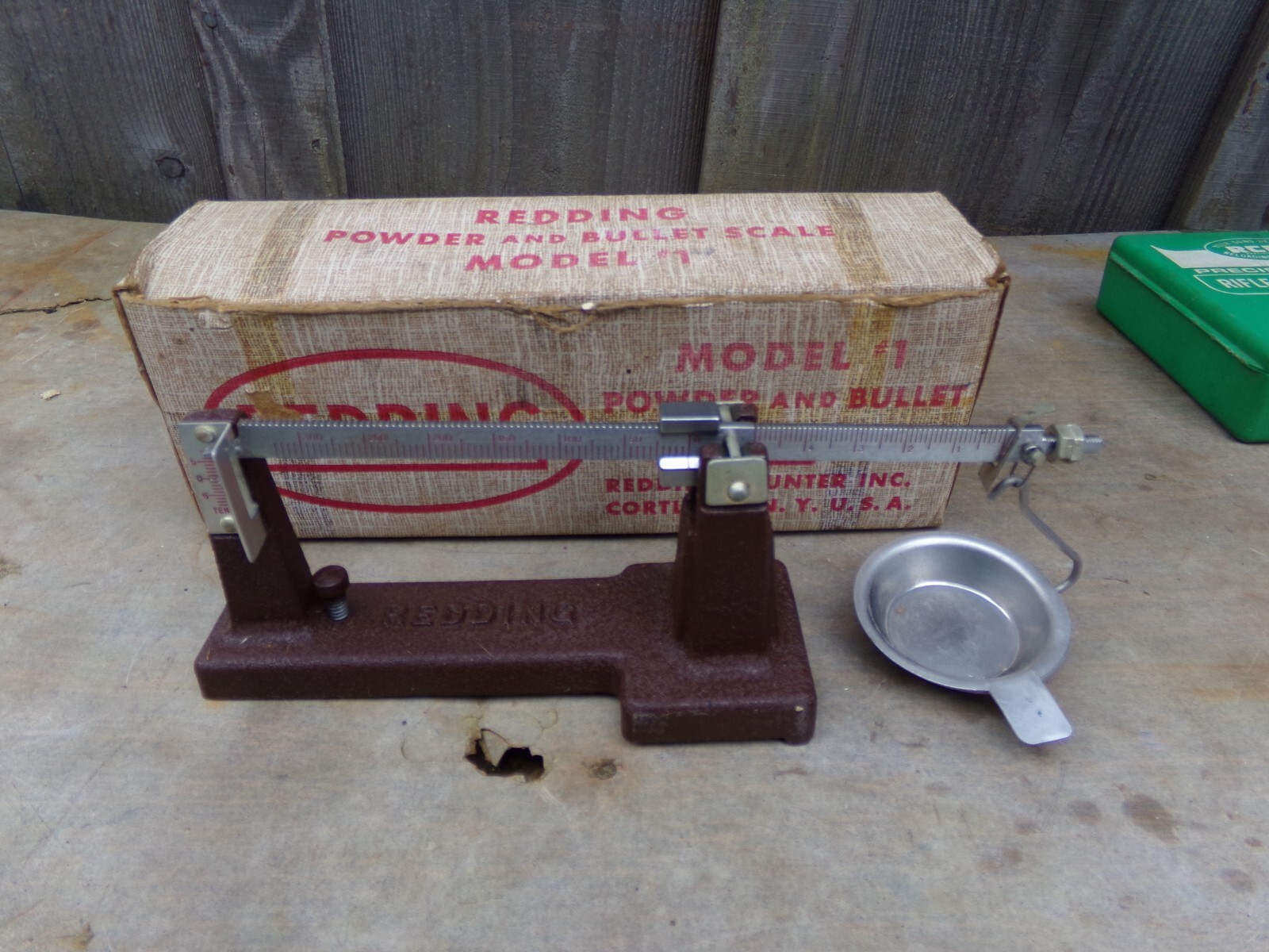 Vintage Redding Model #1 Powder/Bullet Scale W/Box | eBay